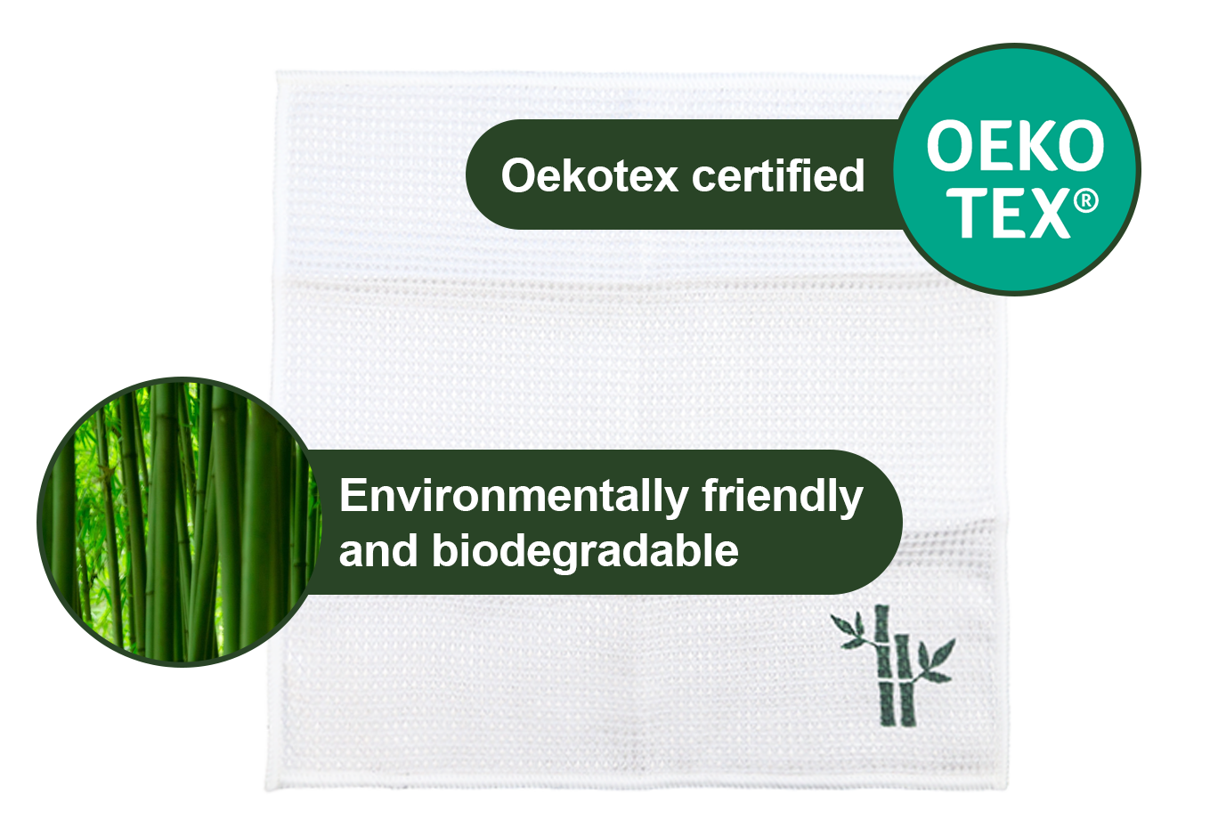 Waffle Bamboo Tea Towel - kare exclusive